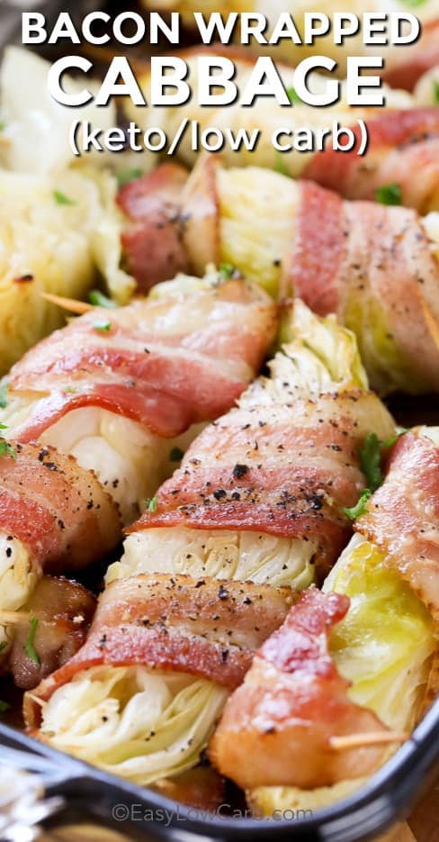 Bacon Wrapped Cabbage (keto/low carb) - Easy Low Carb
