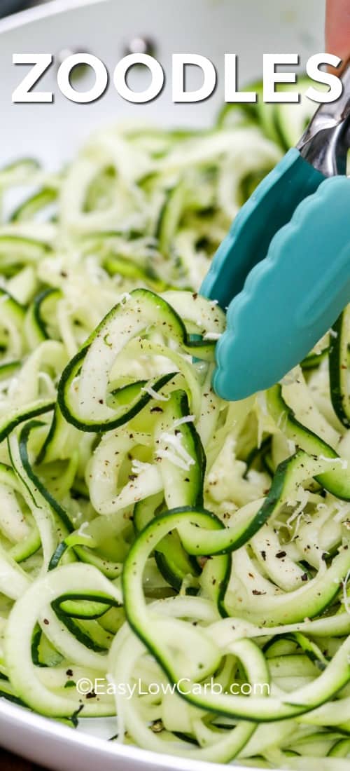 Easy Homemade Zoodles {Only 4 Ingredients!} - Easy Low Carb