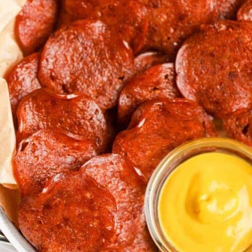 Crispy Pepperoni Chips {Delicious Keto Snack!} - Easy Low Carb