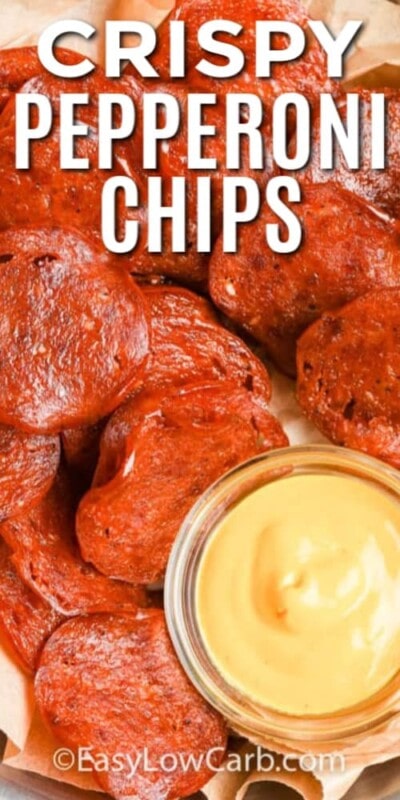 Crispy Pepperoni Chips {Delicious Keto Snack!} - Easy Low Carb