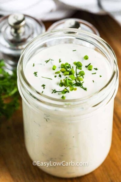 Low Carb Ranch Dressing & Dip {With Fresh Ingredients!} - Easy Low Carb