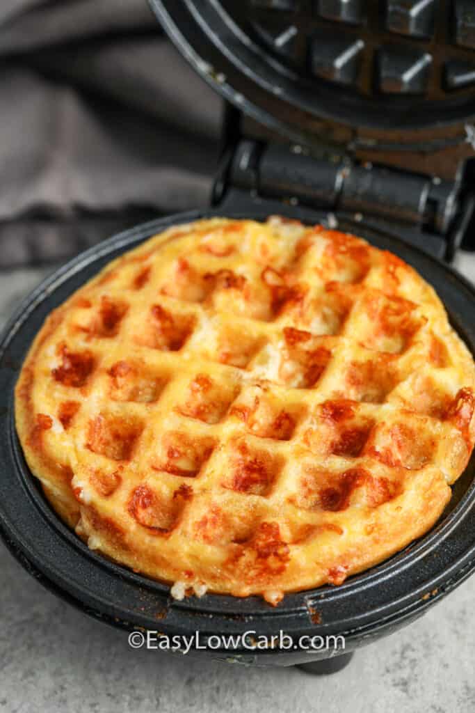 Easy Chaffles Recipe (Cheesy & Crispy!) - Easy Low Carb