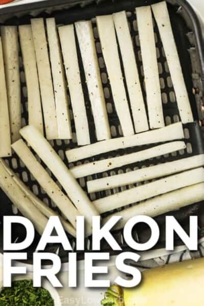 Air Fryer Daikon Fries (A Low Carb Snack!) - Easy Low Carb