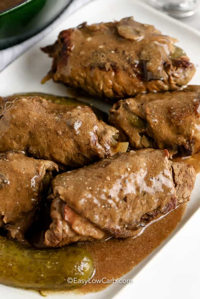 Beef Rouladen (Tender & Flavorful!) - Easy Low Carb