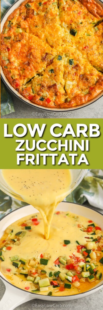 Zucchini Frittata (20 Minute Prep!) - Easy Low Carb