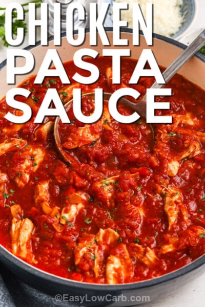Chicken Pasta Sauce (Low Carb Marinara) - Easy Low Carb