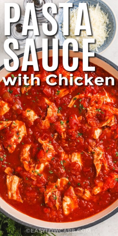 Chicken Pasta Sauce (Low Carb Marinara) - Easy Low Carb