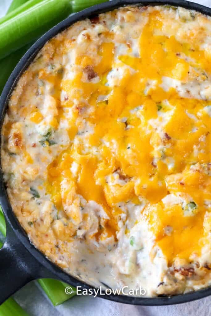 Warm Bacon Dip (Easy 30 Minute Recipe!) - Easy Low Carb