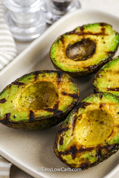 Grilled Avocado Recipe (In Under 10 Minutes!) - Easy Low Carb