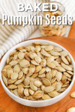 Baked Pumpkin Seeds (Healthy Crunchy Snack!) - Easy Low Carb