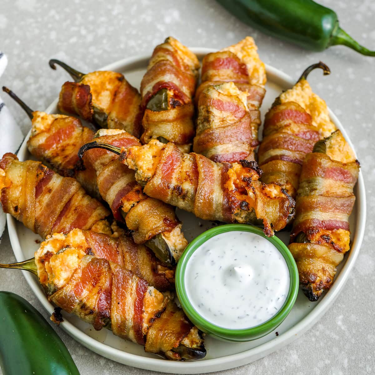 Bacon Wrapped Jalapenos (Cheesy and Spicy) - Easy Low Carb