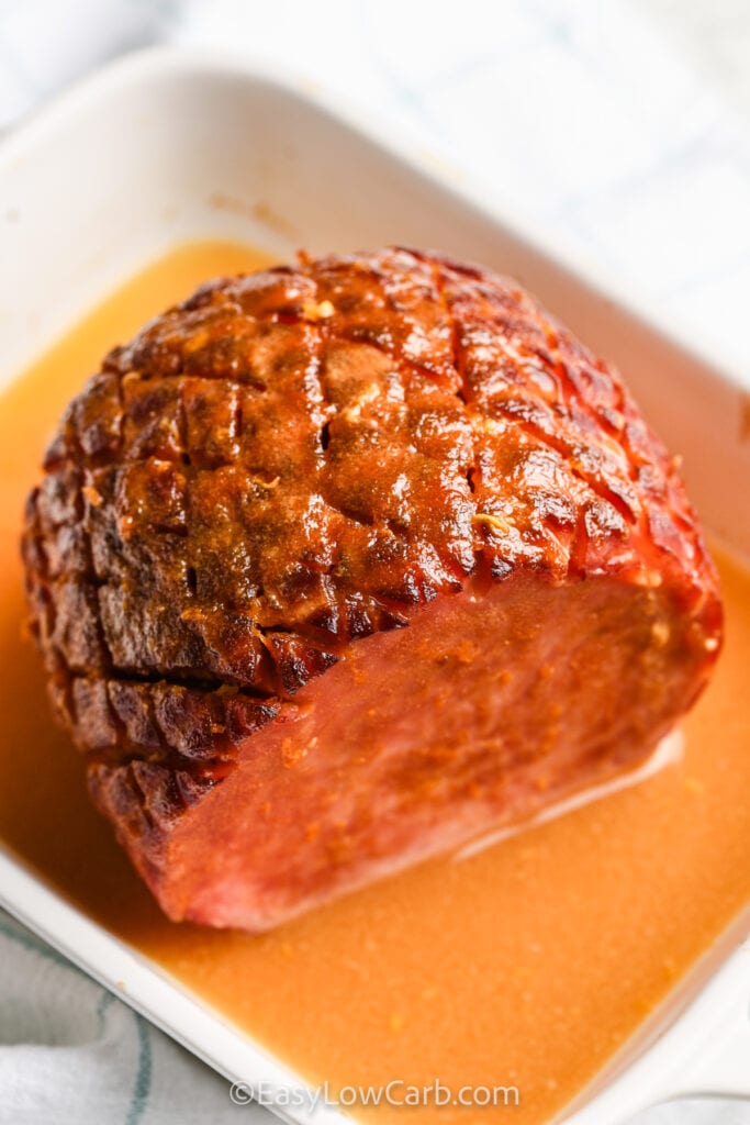 Low Carb Baked Ham Recipe (Sugar Free Glaze!) - Easy Low Carb
