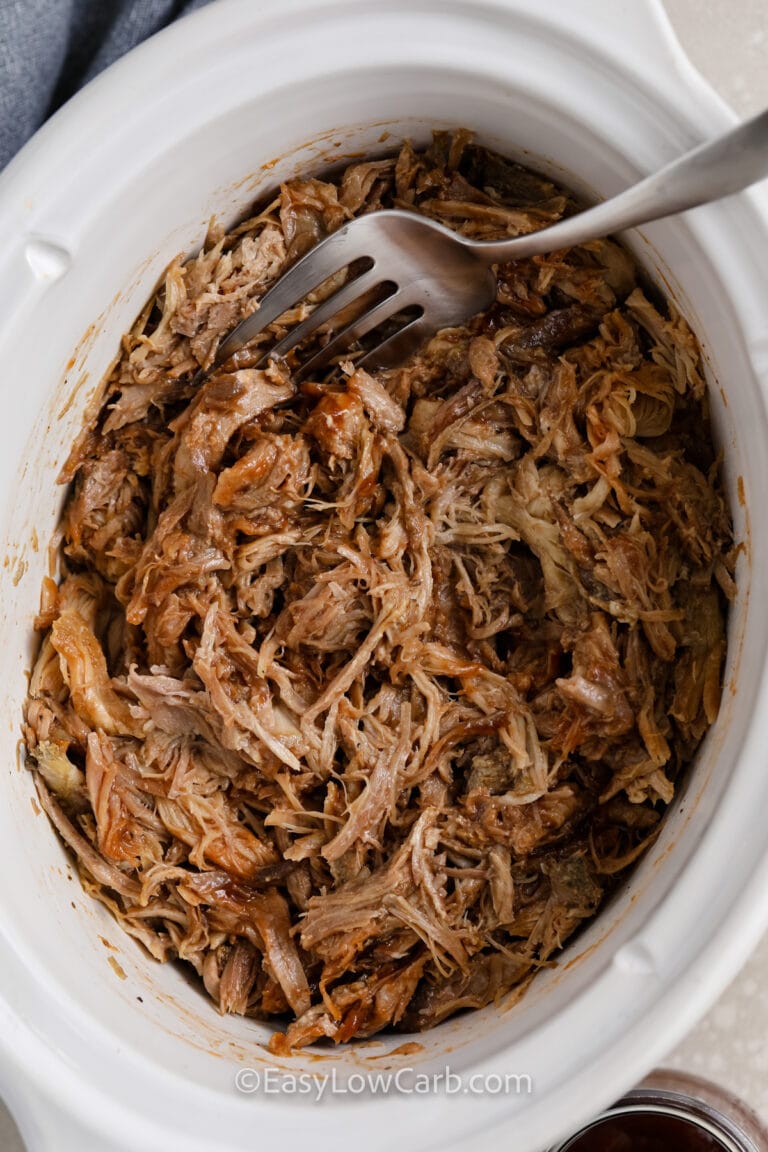 Crock Pot Pulled Pork Recipe (Easy Dinner!) - Easy Low Carb Crock Pot Pulled Pork Recipe (Easy Dinner!) - Easy Low Carb