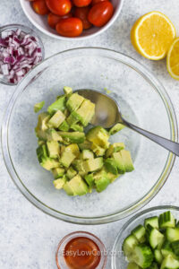 Cucumber Tomato Avocado Salad