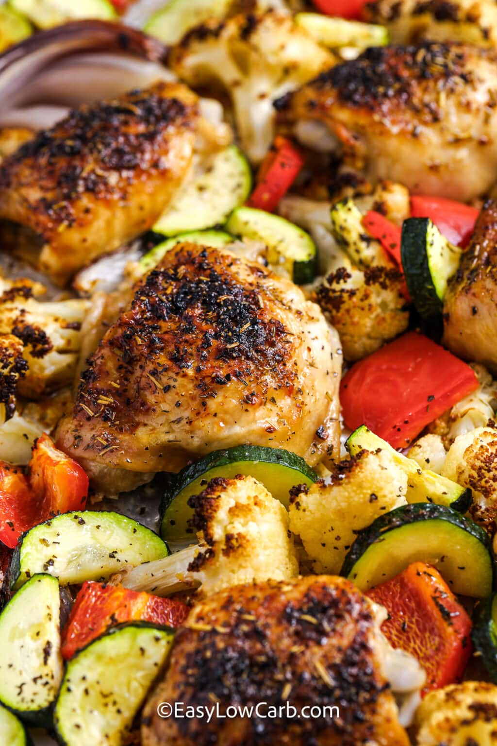 Sheet Pan Chicken and Veggies (All-In-One Meal!) - Easy Low Carb