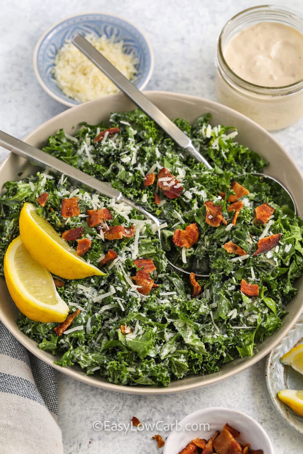 Kale Caesar Salad (Easy and Delicious!) - Easy Low Carb