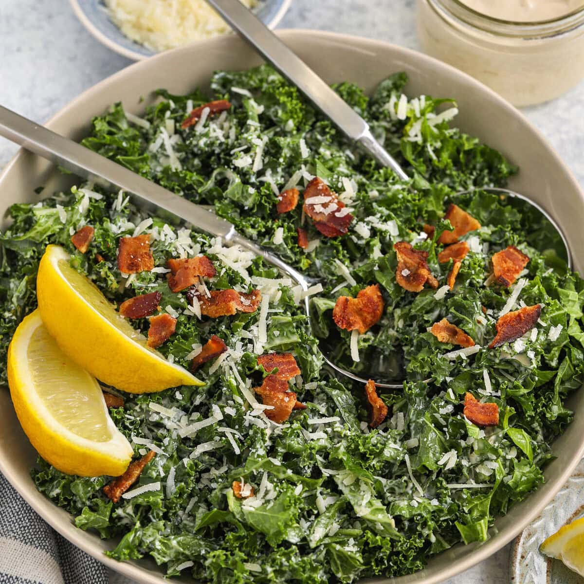 Kale Caesar Salad (Easy and Delicious!) - Easy Low Carb
