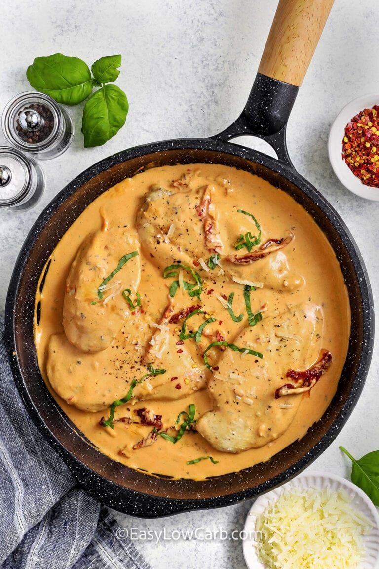 Easy Marry Me Chicken Recipe (Quick & Simple!) - Easy Low Carb