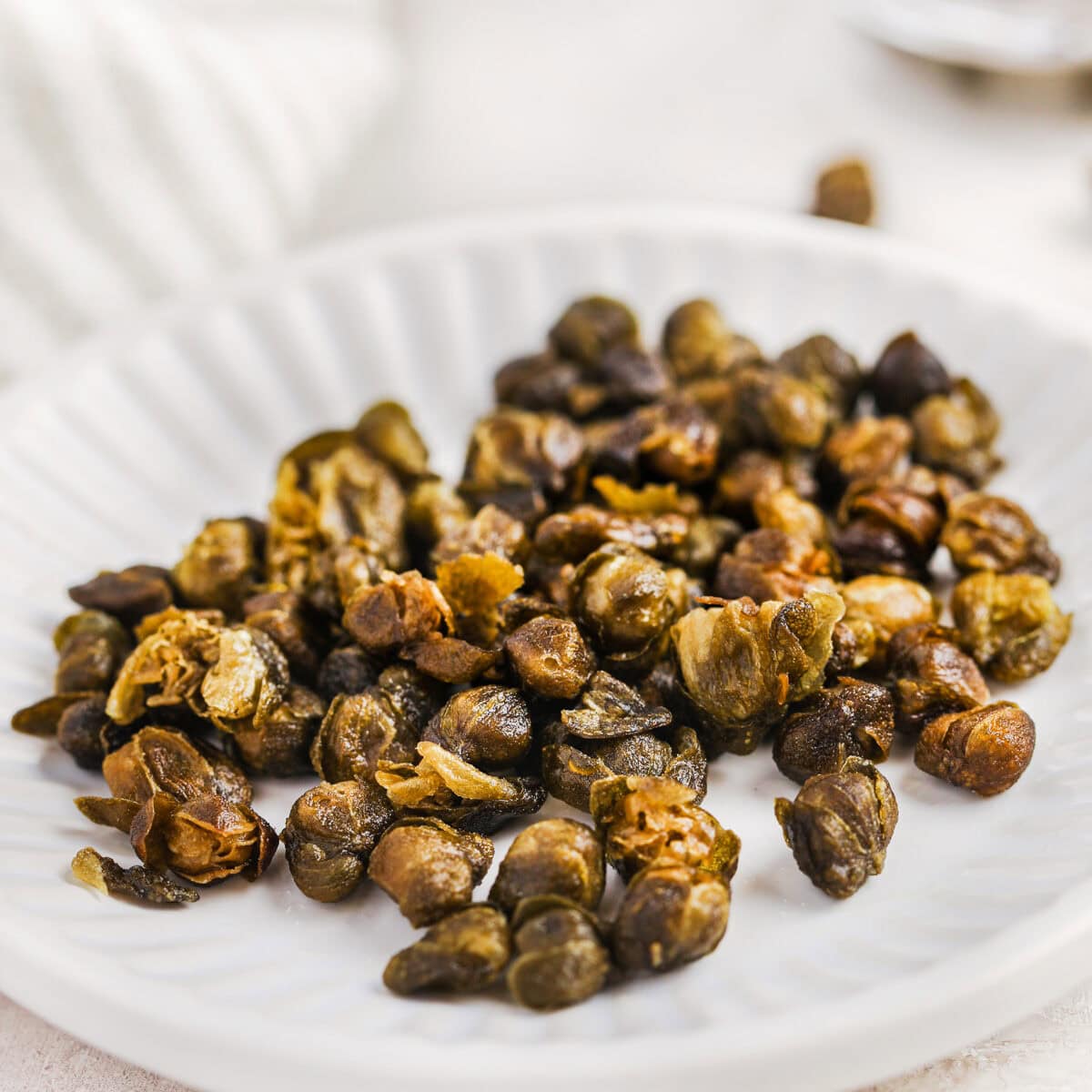 Fried Capers (Tasty Two Ingredient Garnish!) - Easy Low Carb
