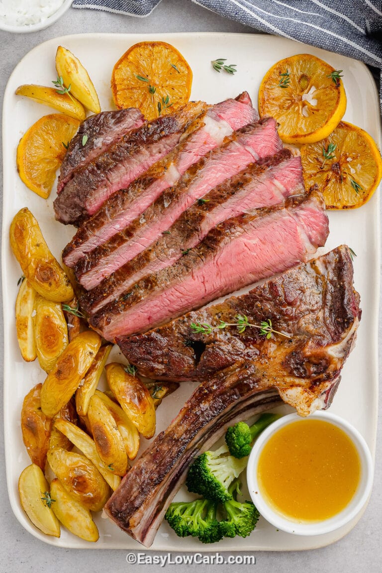 Oven Baked Steak (Reverse Sear Method) - Easy Low Carb