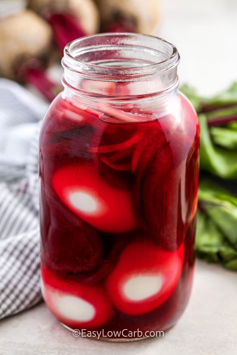 Pickled Eggs and Beets (No Sugar Needed!) - Easy Low Carb