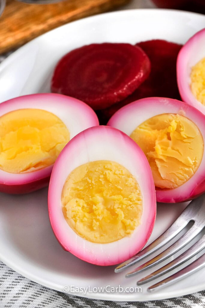 Pickled Eggs and Beets (No Sugar Needed!) - Easy Low Carb