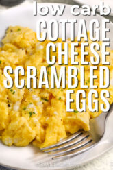 Cottage Cheese Scrambled Eggs (Easy Breakfast!) - Easy Low Carb