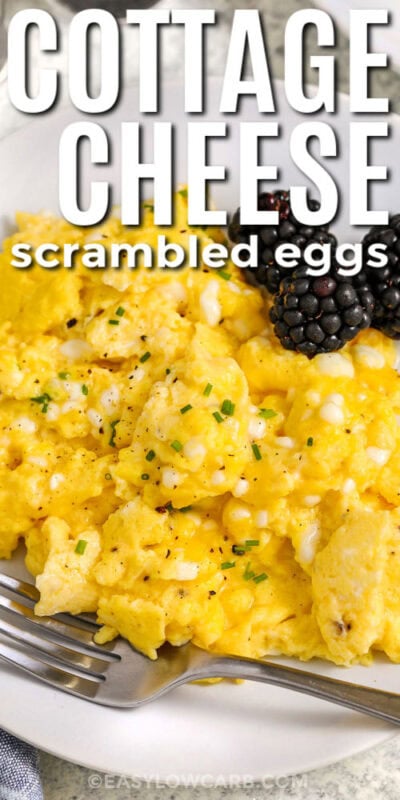 Cottage Cheese Scrambled Eggs (Easy Breakfast!) - Easy Low Carb