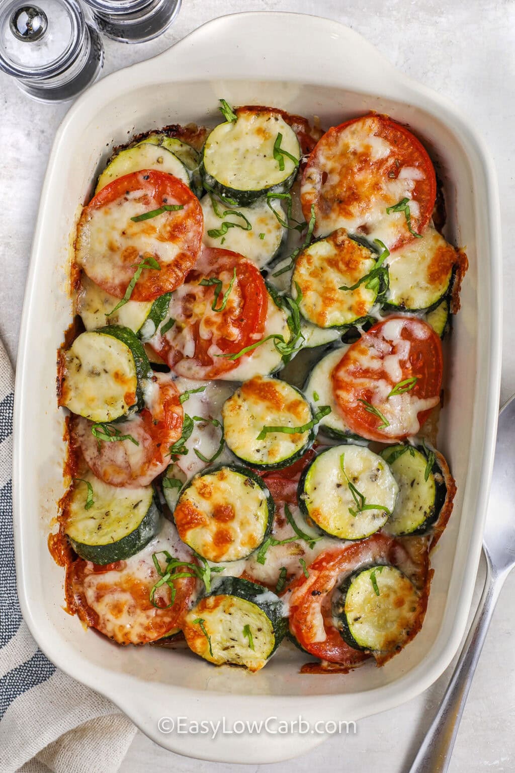Zucchini Bake (Cheesy and Low Carb!) - Easy Low Carb