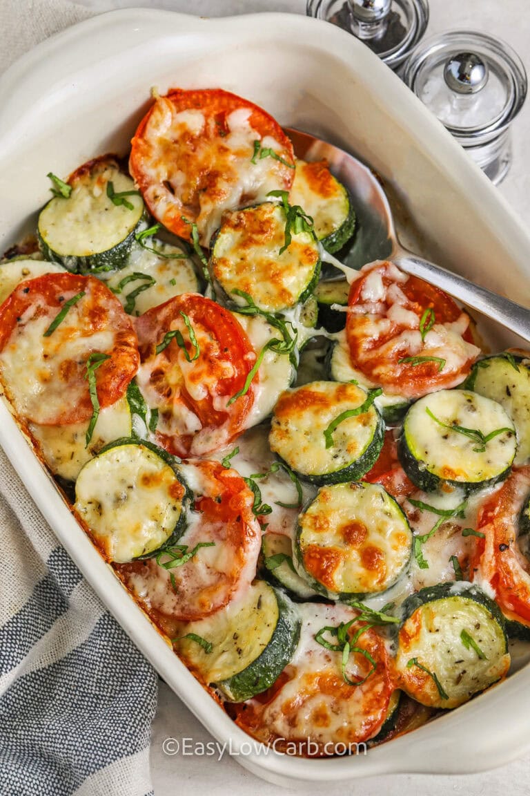Zucchini Bake Cheesy And Low Carb Easy Low Carb