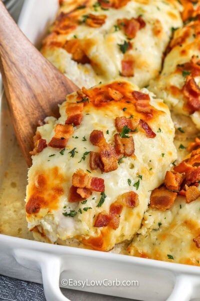 Baked Ranch Chicken (Savory and Cheesy!) - Easy Low Carb