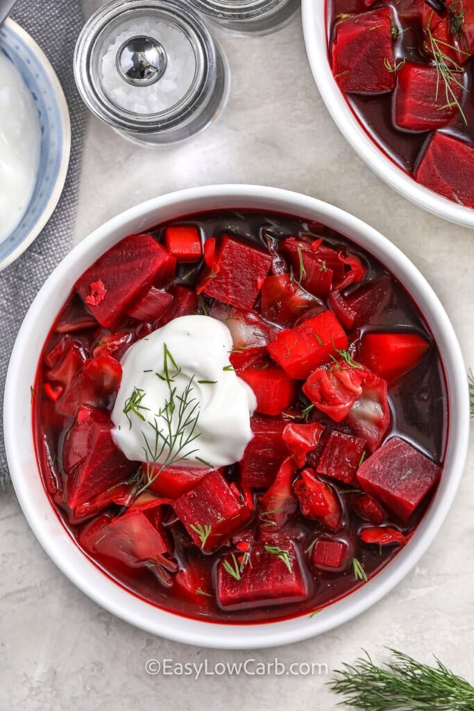 Beet Soup (Delicious & Nutritious!) - Easy Low Carb