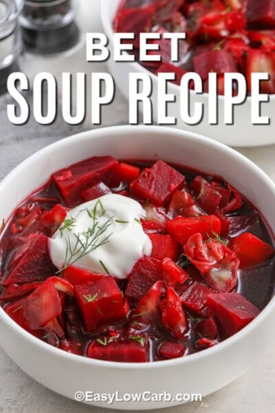 Beet Soup (Delicious & Nutritious!) - Easy Low Carb