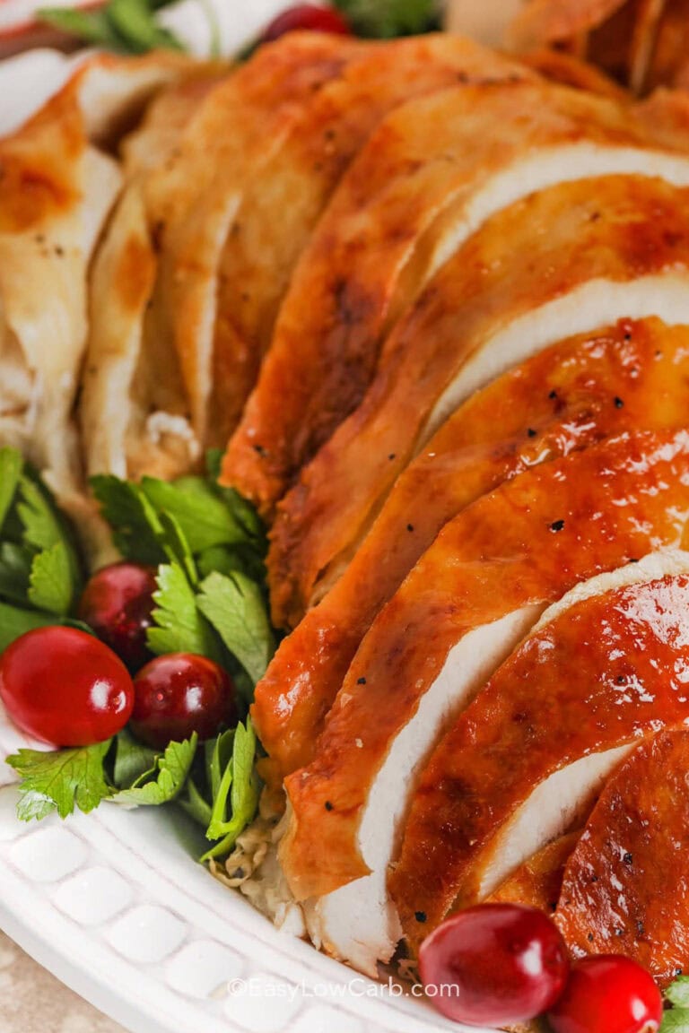 Oven Roasted Turkey (Simple Ingredients, Easy Steps!) - Easy Low Carb
