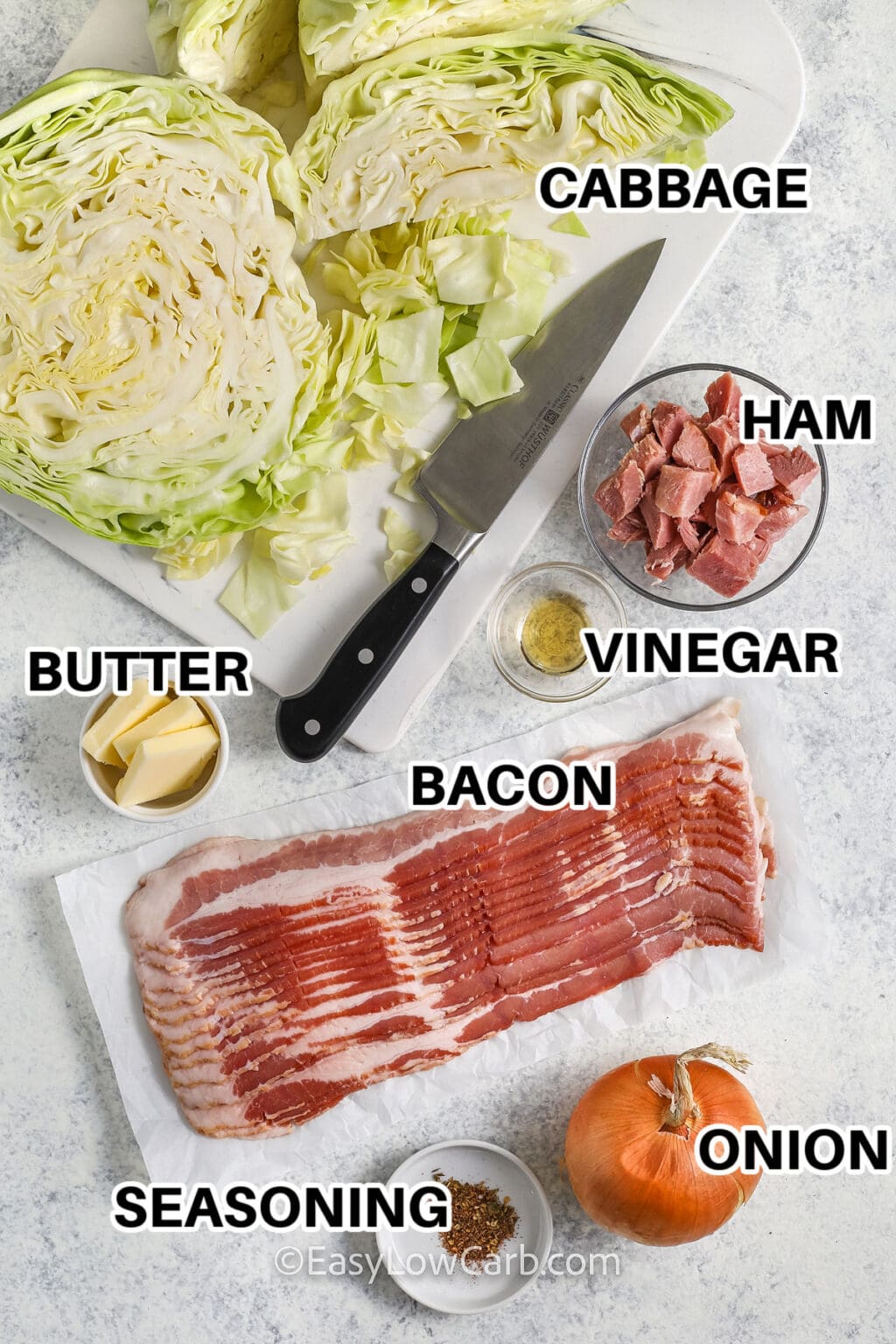 Smothered Cabbage (Savory One Pot Dish!) - Easy Low Carb