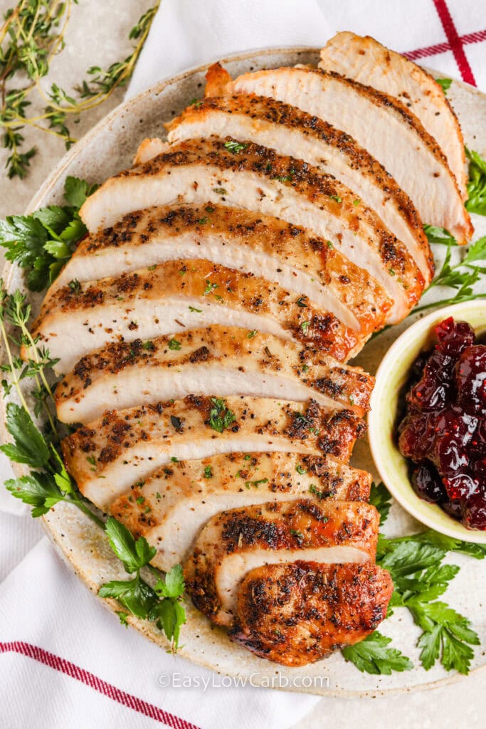 Crock Pot Turkey Breast (Slow Cooked, Juicy & Tender!) - Easy Low Carb