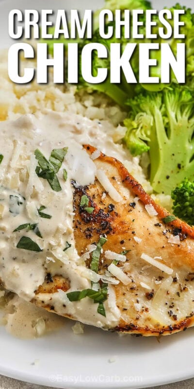 Cream Cheese Chicken (30 Minutes or Less!) - Easy Low Carb