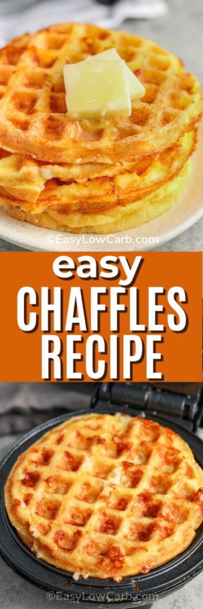 Easy Chaffles Recipe (Cheesy & Crispy!) - Easy Low Carb