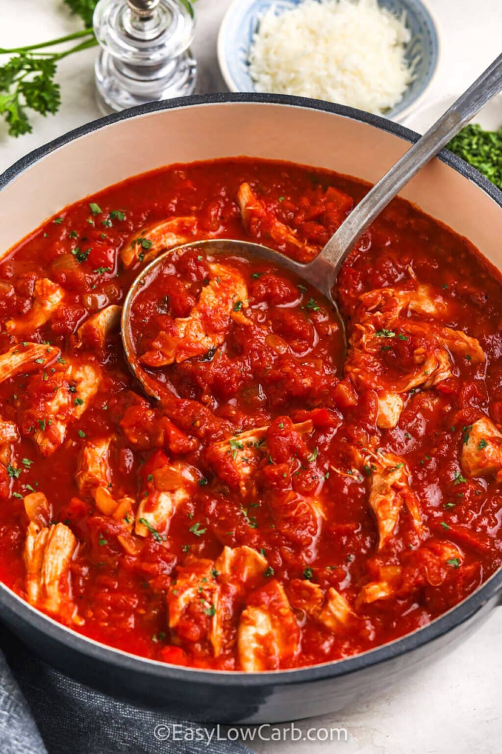 Chicken Pasta Sauce (Ready in 30 Minutes!) - Easy Low Carb