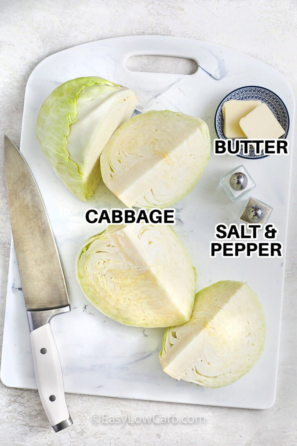 Boiled Cabbage (Quick & Easy Side Dish!) - Easy Low Carb