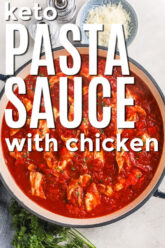 Chicken Pasta Sauce (Ready in 30 Minutes!) - Easy Low Carb
