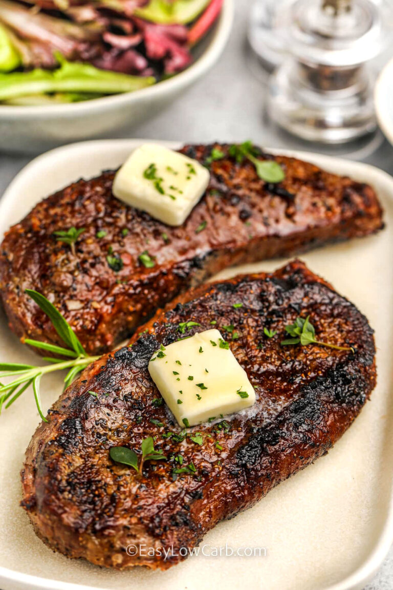 Grilled Sirloin Steak (So Juicy and Flavorful!) - Easy Low Carb